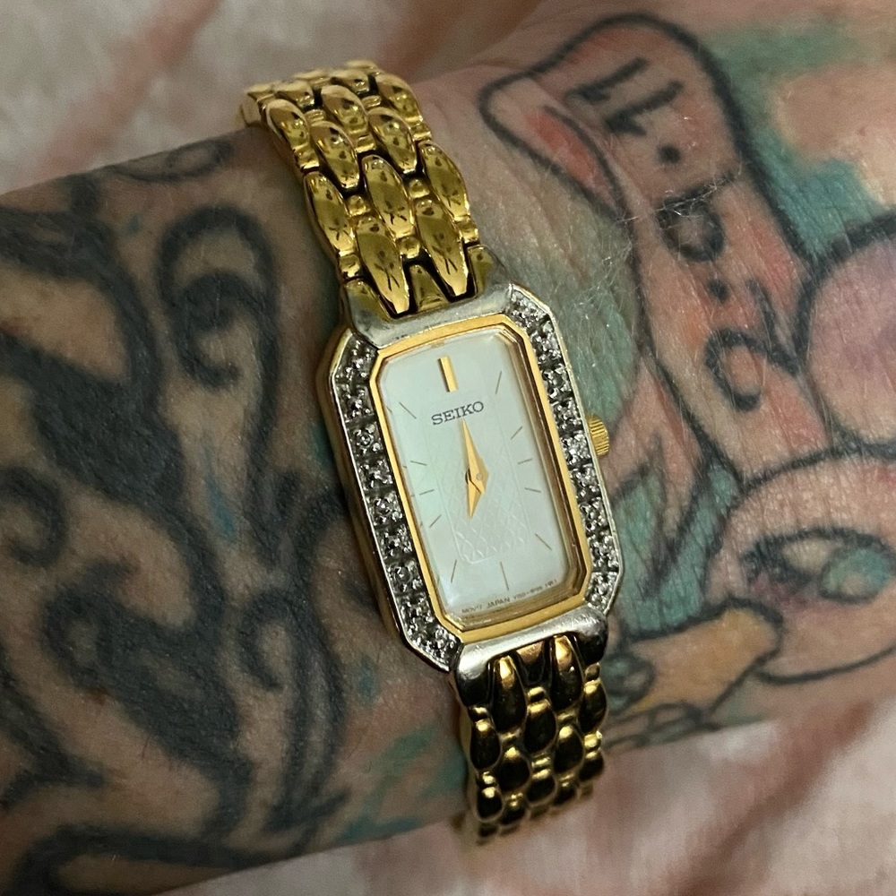 Seiko Vintage Gold Diamond Watch - Gem
